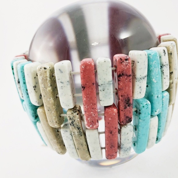 Coro | Jewelry | Vintage Chunky Stretch Bracelet Genuine Lucite | Poshmark